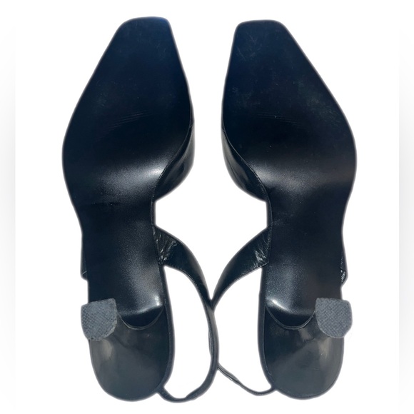 Impo | Shoes | Impo Black Slingback Heels Size 7b | Poshmark